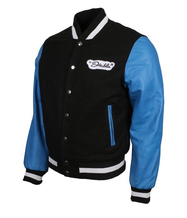 El Diablo Suicide Squad Blue Varsity Jacket