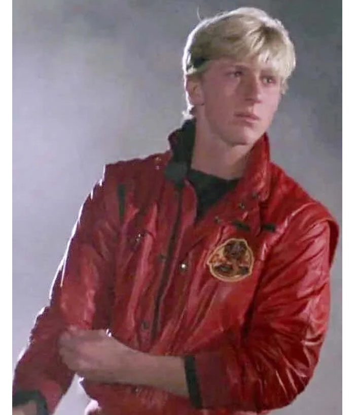 Cobra Kai The Karate Kid Red Leather Jacket