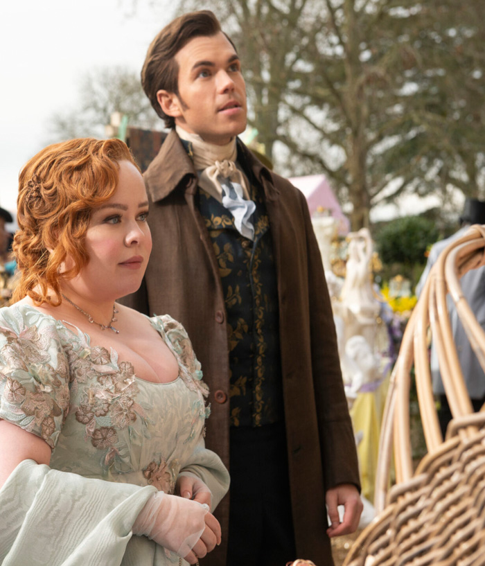 Shop Colin Bridgerton S03 Brown Cotton Coat - Sale