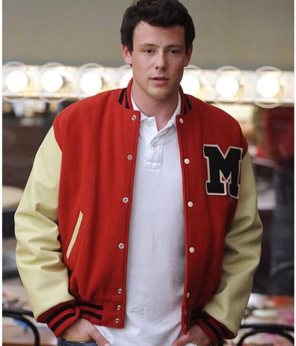 Cory Monteith Glee Varsity Letterman Jacket