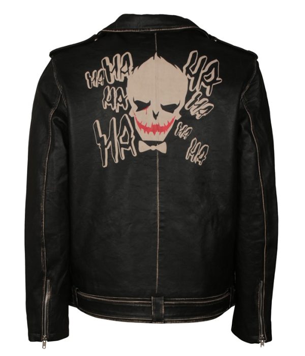 Men's Distressed Black Joker Halloween Jacket Costume