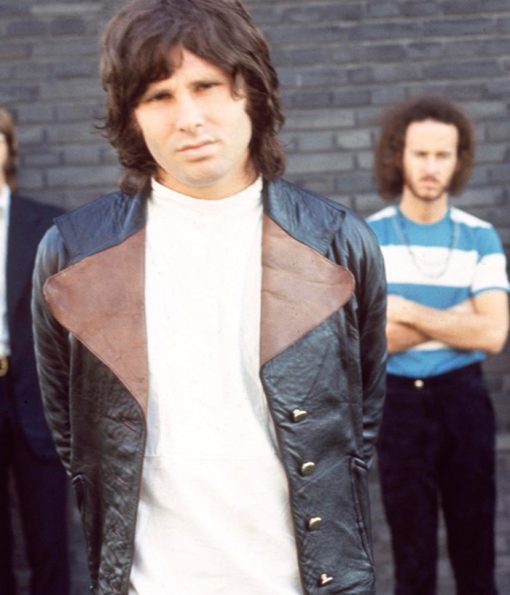 The Doors Jim Morrison Vintage Black Leather Coat - The Jacket Merchant