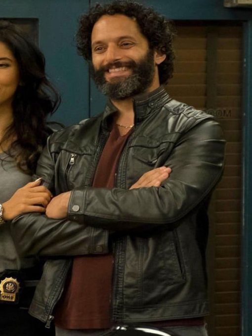 Brooklyn Nine Adrian Pimento Black Leather Jacket - The Jacket Merchant