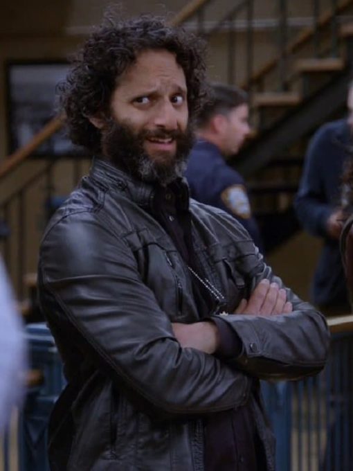 Brooklyn Nine Adrian Pimento Black Leather Jacket - The Jacket Merchant