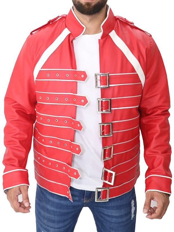 Freddie Mercury Queen Concert Leather Jacket - The Jacket Merchant