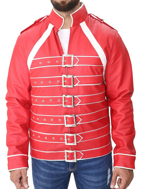 Freddie Mercury Queen Concert Leather Jacket - The Jacket Merchant