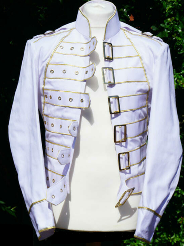 Freddie Mercury Queen Wembley Concert Leather Jacket - The Jacket Merchant