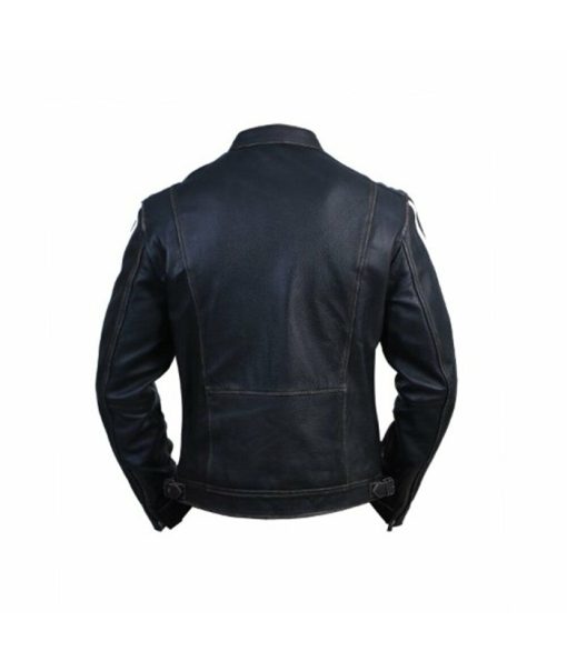 Leon Kennedy Resident Evil Black Distressed Leather Jacket - The Jacket ...