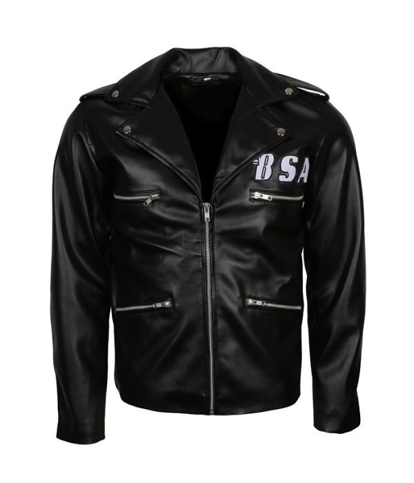 Mens Faith Rockers George Michael BSA Leather Jacket - The Jacket Merchant