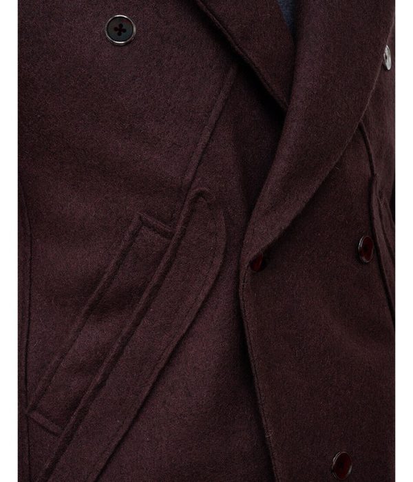Tom Hiddleston Loki Season 2 Brown Wool Pea Coat - The Jacket Merchant