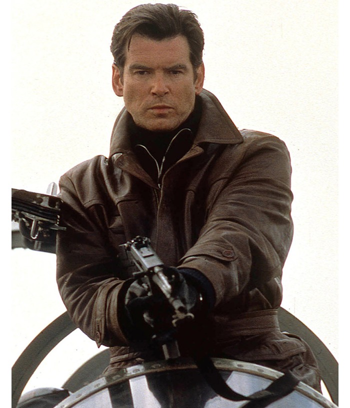 Tomorrow Never Dies James Bond Vintage Leather Coat - The Jacket Merchant