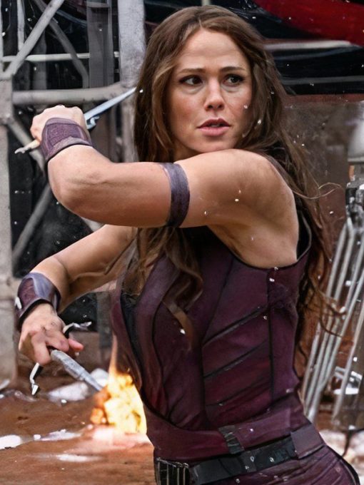 Buy Jennifer Garner Deadpool 3 Elektra Leather Vest Costume