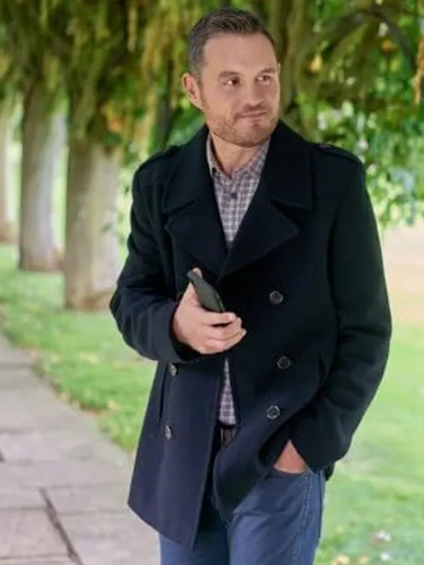 Logan Campbell A Scottish Love Scheme Black Wool PeaCoat - The Jacket ...