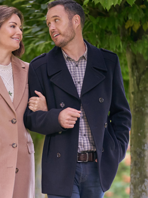 Logan Campbell A Scottish Love Scheme Black Wool PeaCoat - The Jacket ...