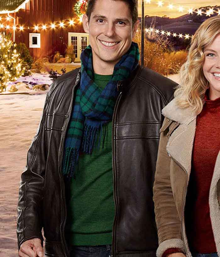 A Veteran Christmas Sean Faris Black Leather Jacket - The Jacket Merchant