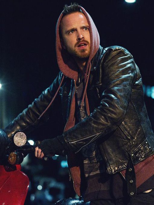 Aaron Paul Better Call Saul Black Leather Jacket - The Jacket Merchant