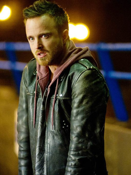 Aaron Paul Better Call Saul Black Leather Jacket - The Jacket Merchant