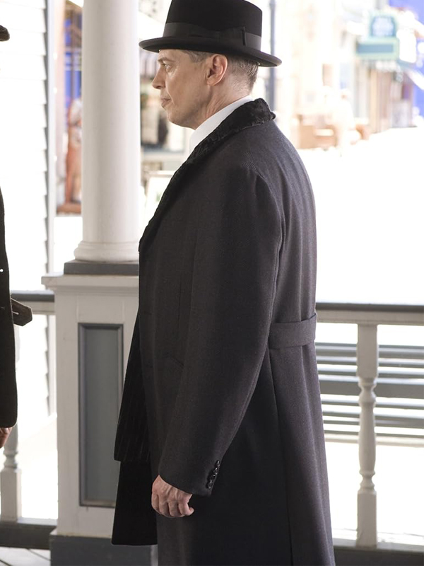 Boardwalk Empire Nucky Thompson Gray Wool Coat - The Jacket Merchant