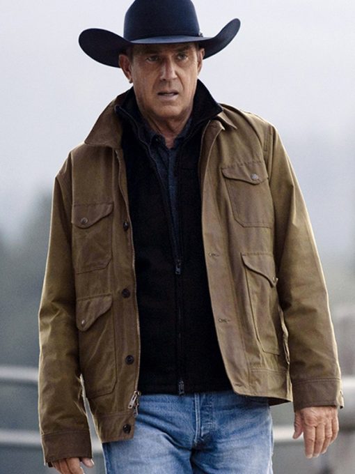 Yellowstone S05 John Dutton Cowboy Cotton Jacket - The Jacket Merchant