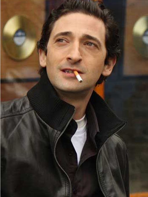 Adrien Brody Bullet Head Leather Jacket - The Jacket Merchant