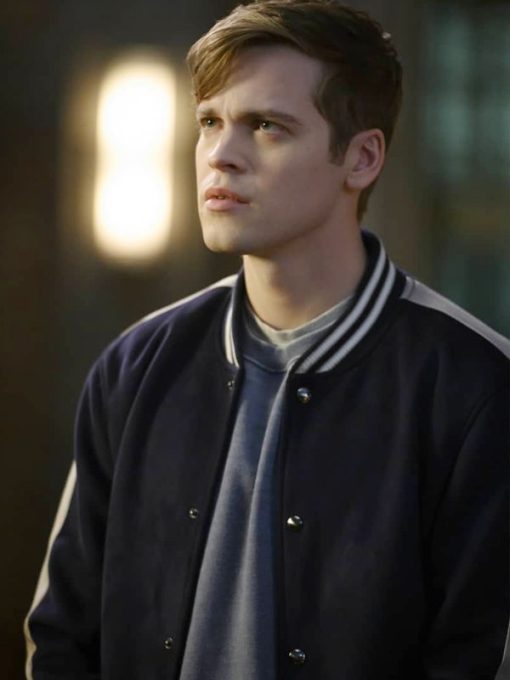 Alexander Calvert Supernatural S15 Varsity Wool Jacket - The Jacket ...
