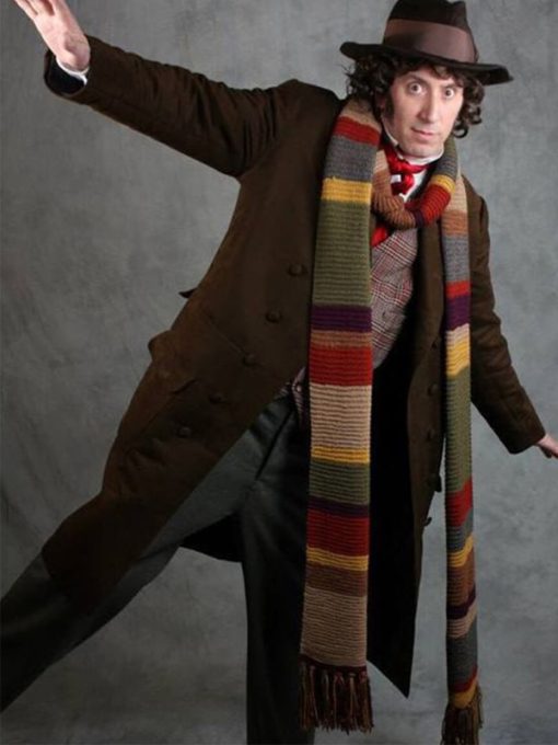 Doctor Who Fourth Doctor Tom Baker Brown Wool Coat - The Jacket Merchant