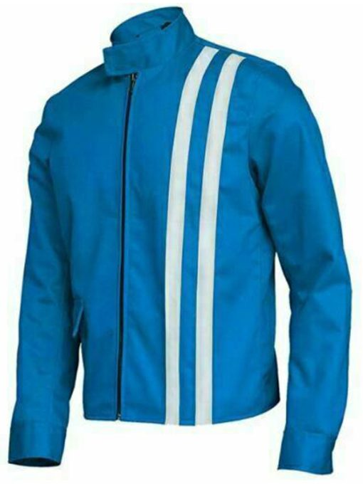 Elvis Presley Speedway Blue Cotton Jacket - The Jacket Merchant