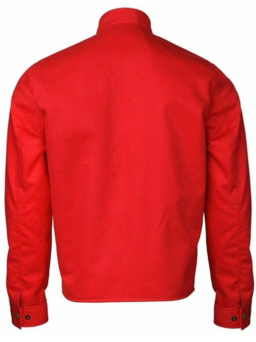 Elvis Presley Speedway Red Cotton Jacket - The Jacket Merchant