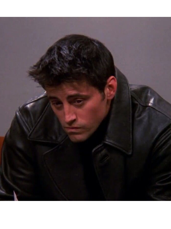 Shop FRIENDS S07 Joey Tribbiani Leather Coat - SALE