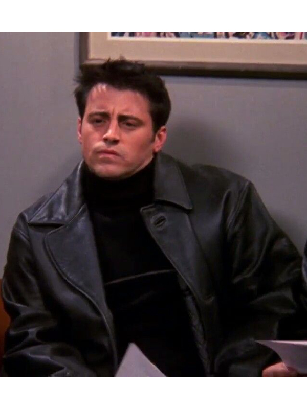 Shop FRIENDS S07 Joey Tribbiani Leather Coat - SALE