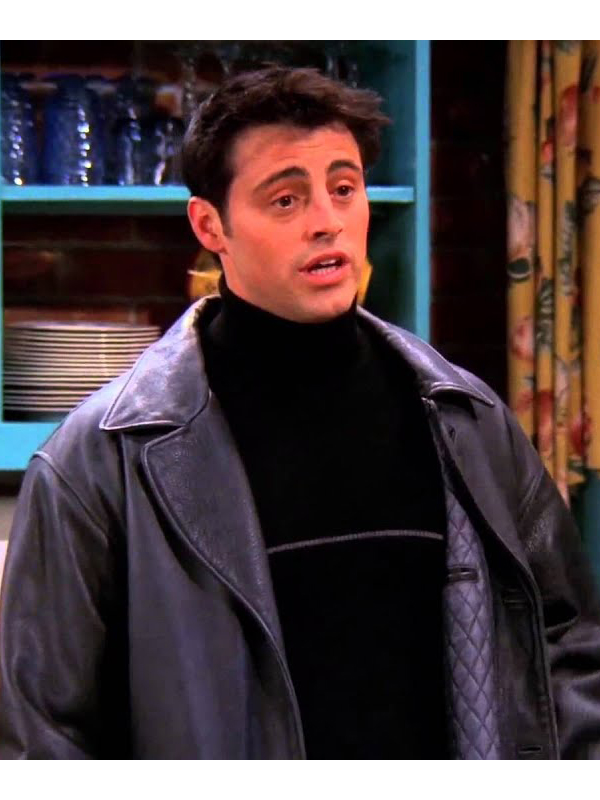 Shop FRIENDS S07 Joey Tribbiani Leather Coat - SALE