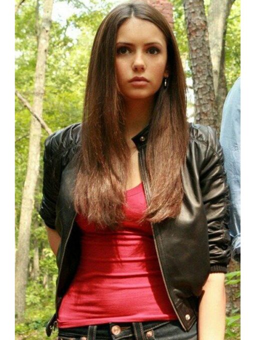 The Vampire Diaries Elena Gilbert Leather Jacket - The Jacket Merchant