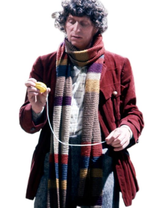 Tom Baker Fourth Doctor Who Velvet Red Jacket - The Jacket Merchant