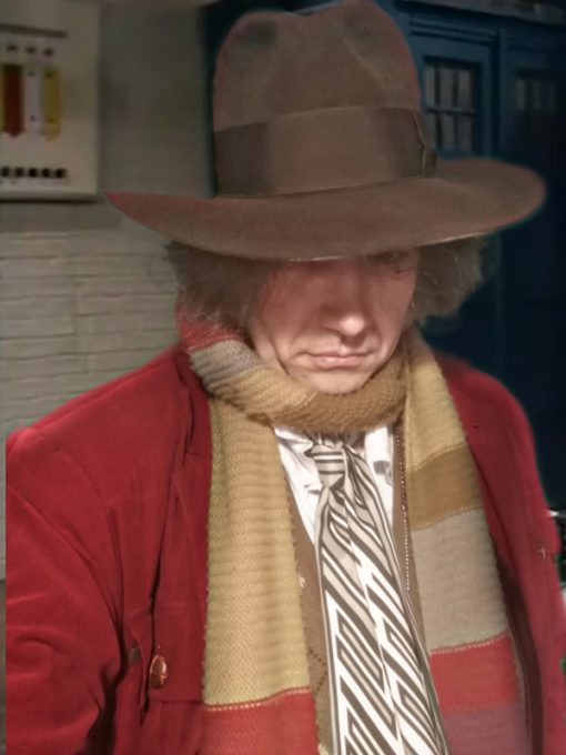 Tom Baker Fourth Doctor Who Velvet Red Jacket - The Jacket Merchant