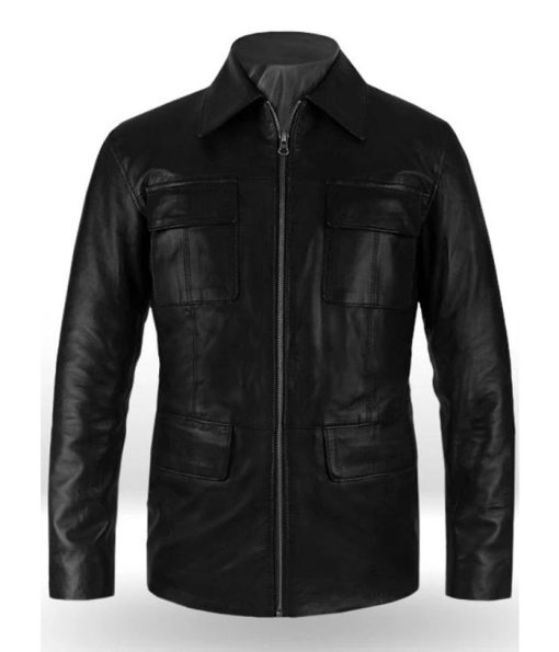 Vampire Diaries Damon Salvatore Black Leather Jacket - The Jacket Merchant