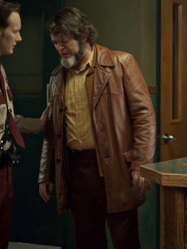 Fargo Nick Offerman Brown Leather Coat - The Jacket Merchant