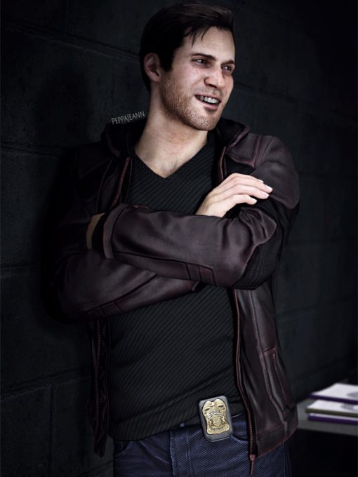 Gavin Reed Detroit Become Human Hooded Leather Jacket - The Jacket Merchant