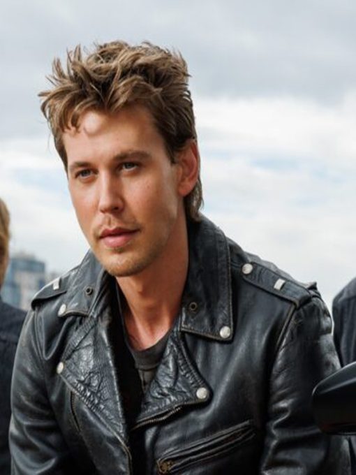 Austin Butler Bikeriders Black Brando Leather Jacket - The Jacket Merchant
