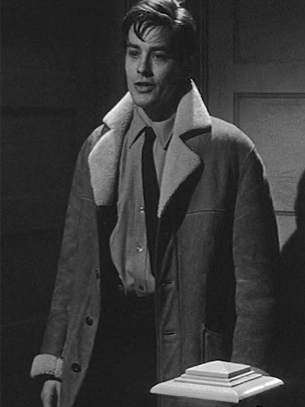 Alain Delon Shearling Brown Suede Jacket