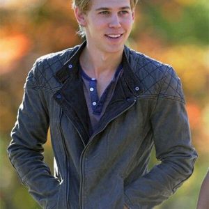 Austin Butler New Black Buttoned Leather Jacket