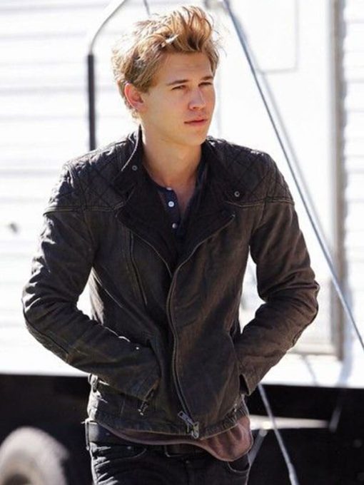 Austin Butler Black Classic Brando Leather Jacket