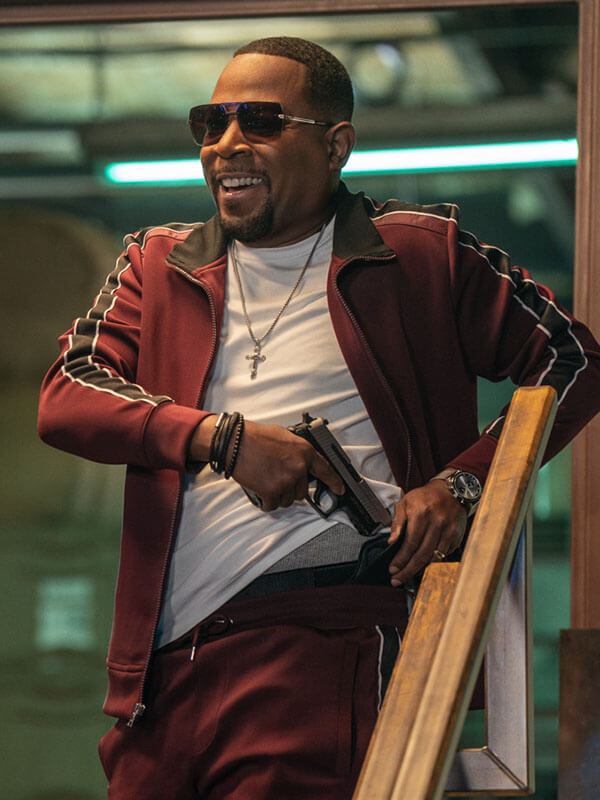 Bad Boys Ride Or Die Maroon Track Jacket