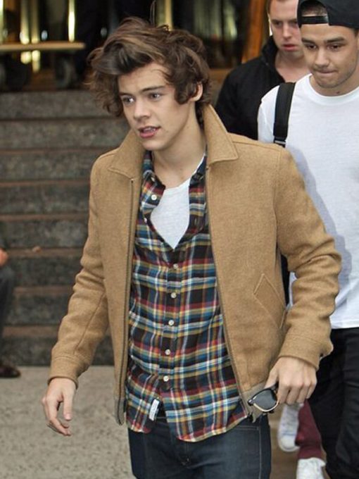 Harry Styles Brown Wool Jacket