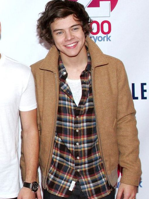Harry Styles Brown Wool Jacket