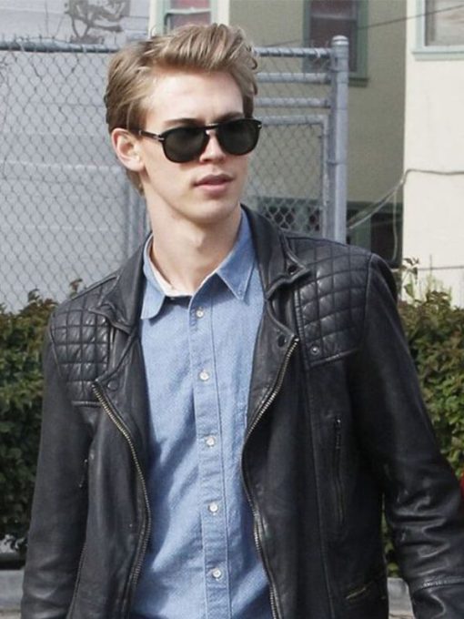 The Carrie Diaries Austin Butler Black Leather Jacket