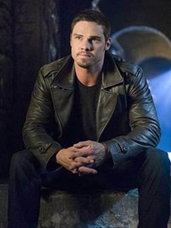 Beauty And The Beast Jay Ryan Brown Leather Coat
