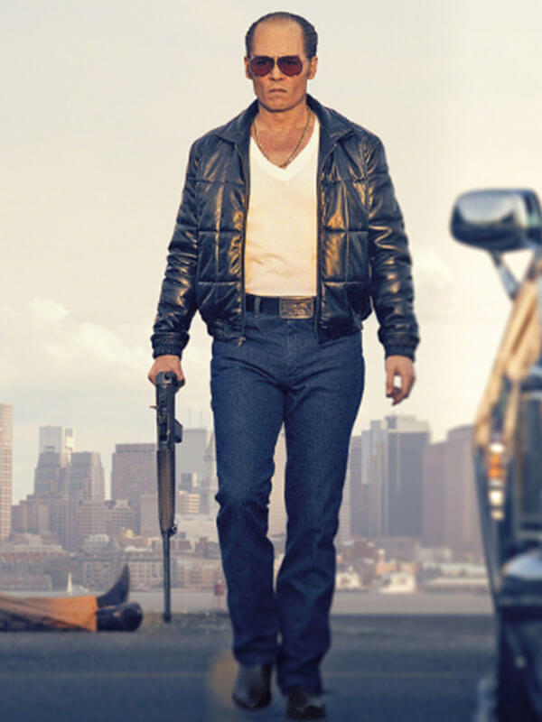 Johnny Depp Black Mass Whitey Bulger Leather Jacket