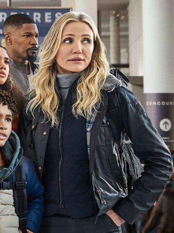 Cameron Diaz Back in Action 2025 Emily Black Jacket