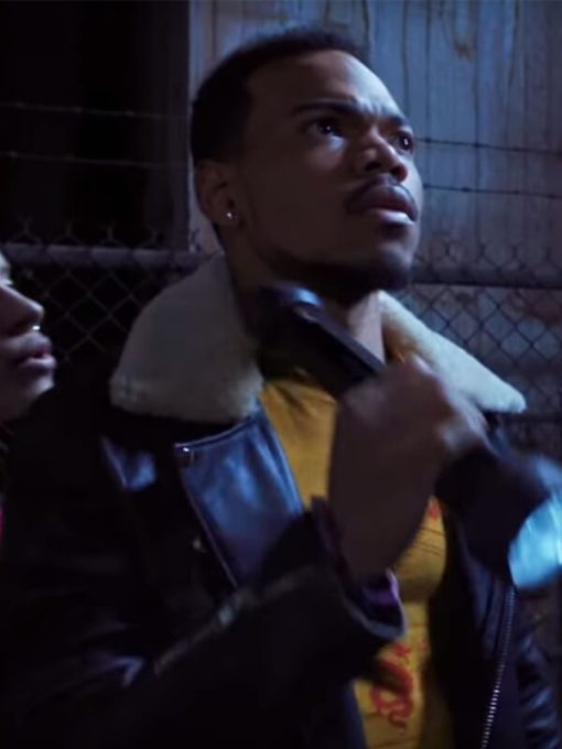 Chance The Rapper Black Leather Jacket