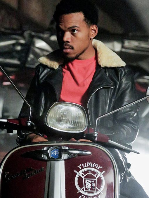 Chance The Rapper Black Leather Jacket